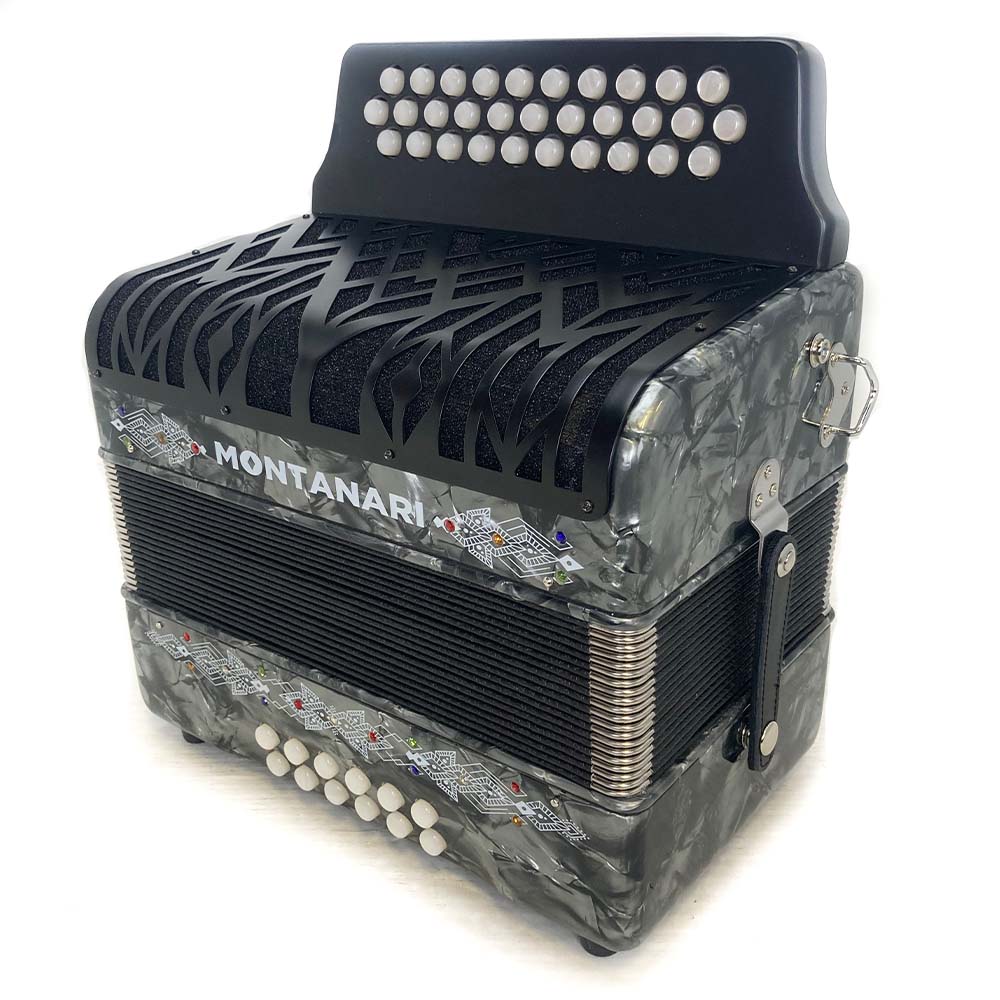 Montanari Vallenato Accordion ADG Gray